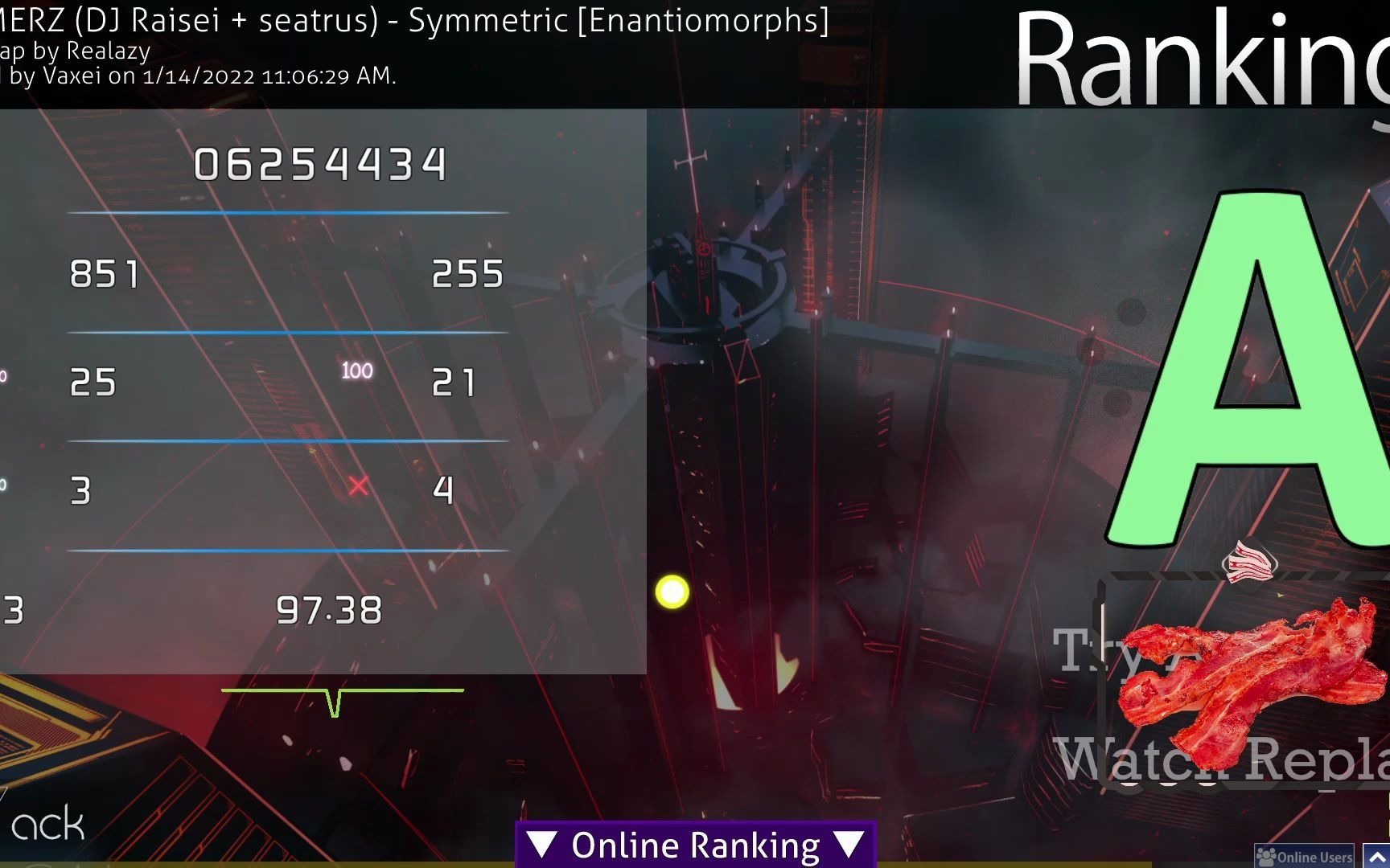 [osu!]培根vaxei 2022-01-15直播记录_哔哩哔哩bilibili_OSU