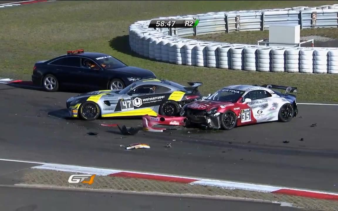 GT4 European Series 2018 纽博格林 第二回合 Start Big Crash_哔哩哔哩_bilibili