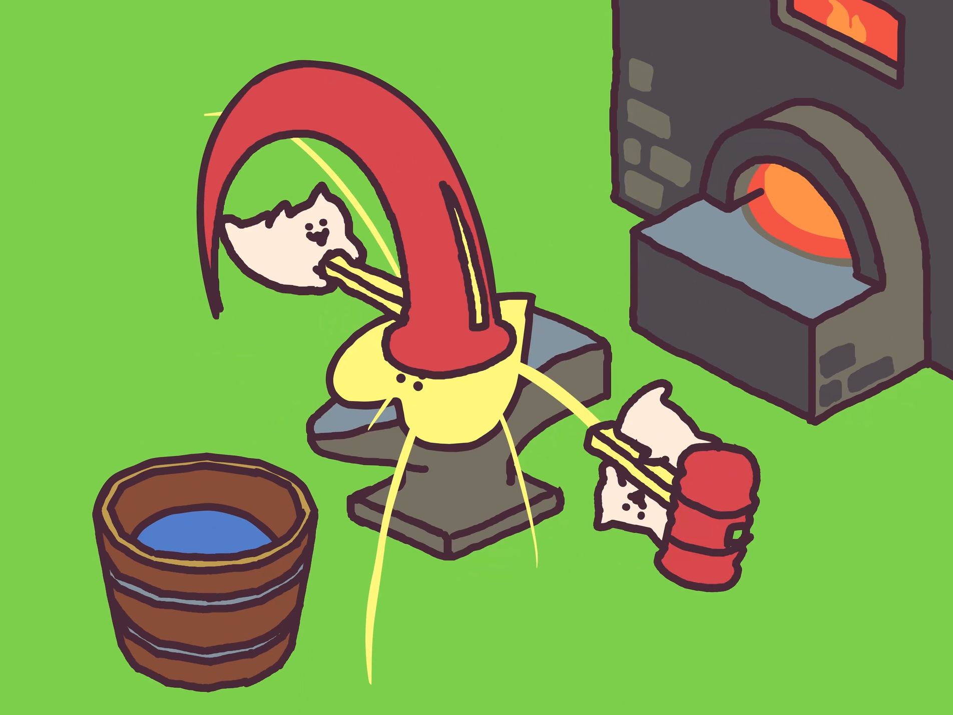 #EveOneCat「锻造!」「Forge!」-EverydayOneCat-EverydayOneCat-哔哩哔哩视频