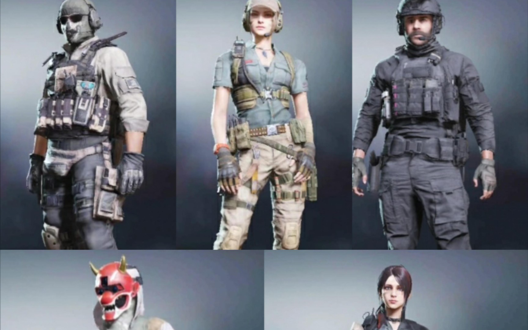 Codm国服至今所有手册角色合集_哔哩哔哩_bilibili