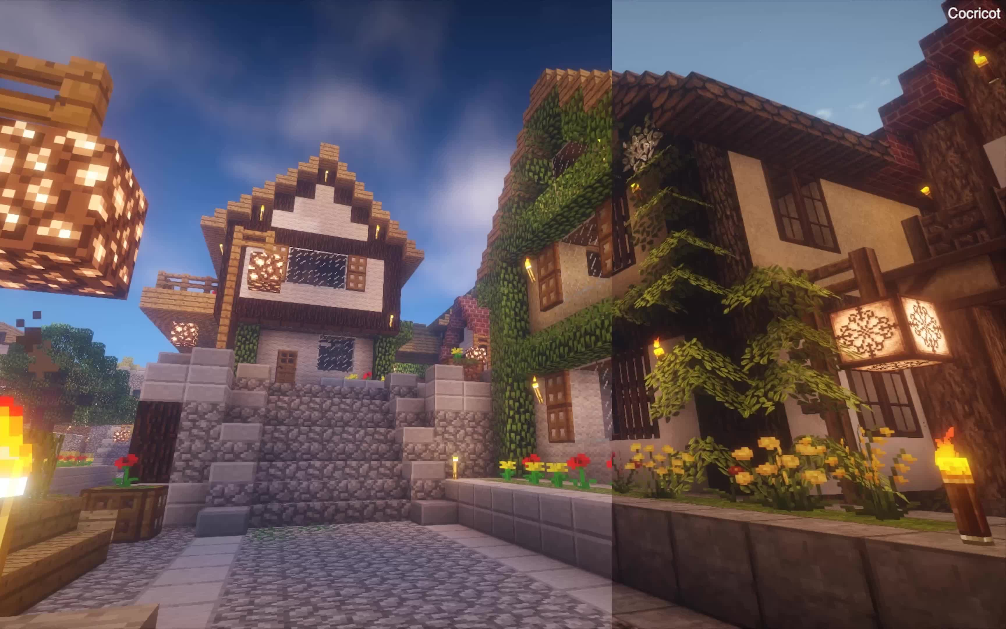 【4K】《我的世界（Minecraft ）》 Umsoea R11 材质加光线追踪与原版对比展示10年的画质进步。