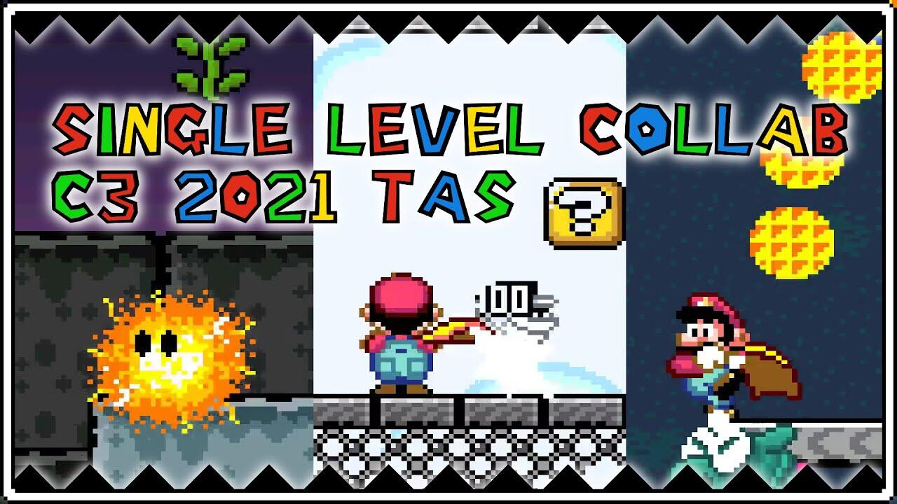 [W4mp3]SMW TAS - Single Level Collaboration [C3 Summer 2021] - 哔哩哔哩