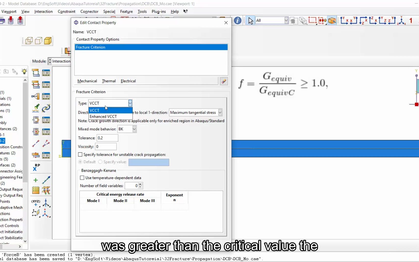 Abaqus 裂纹VCCT方法入门小例题 - 视频下载 Video Downloader
