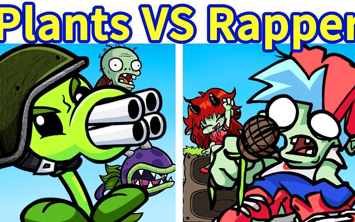 Friday Night Funkin': Plants VS Rappers FULL WEEK ALPHA + Cutscene_哔哩哔哩 ...