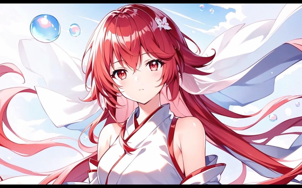 【NovelAI】上杉绘梨衣x婚纱（高清壁纸分享） - 哔哩哔哩