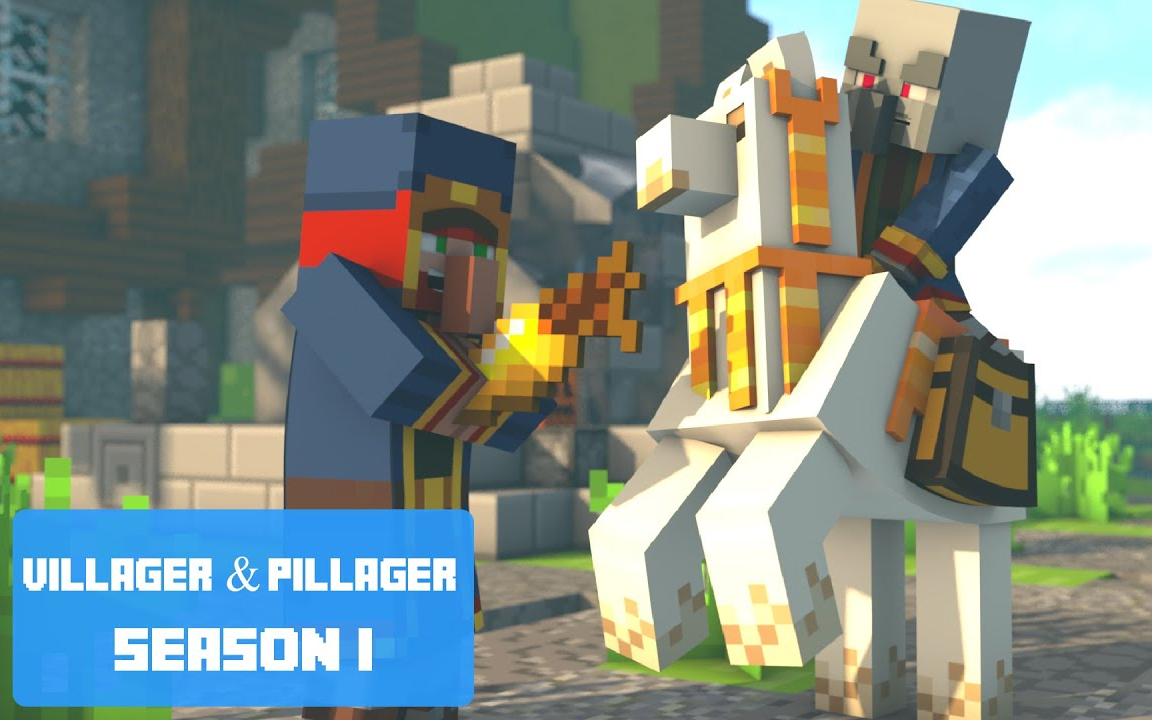 Villager & Pillager Season 1 - Minecraft Animation_哔哩哔哩_bilibili