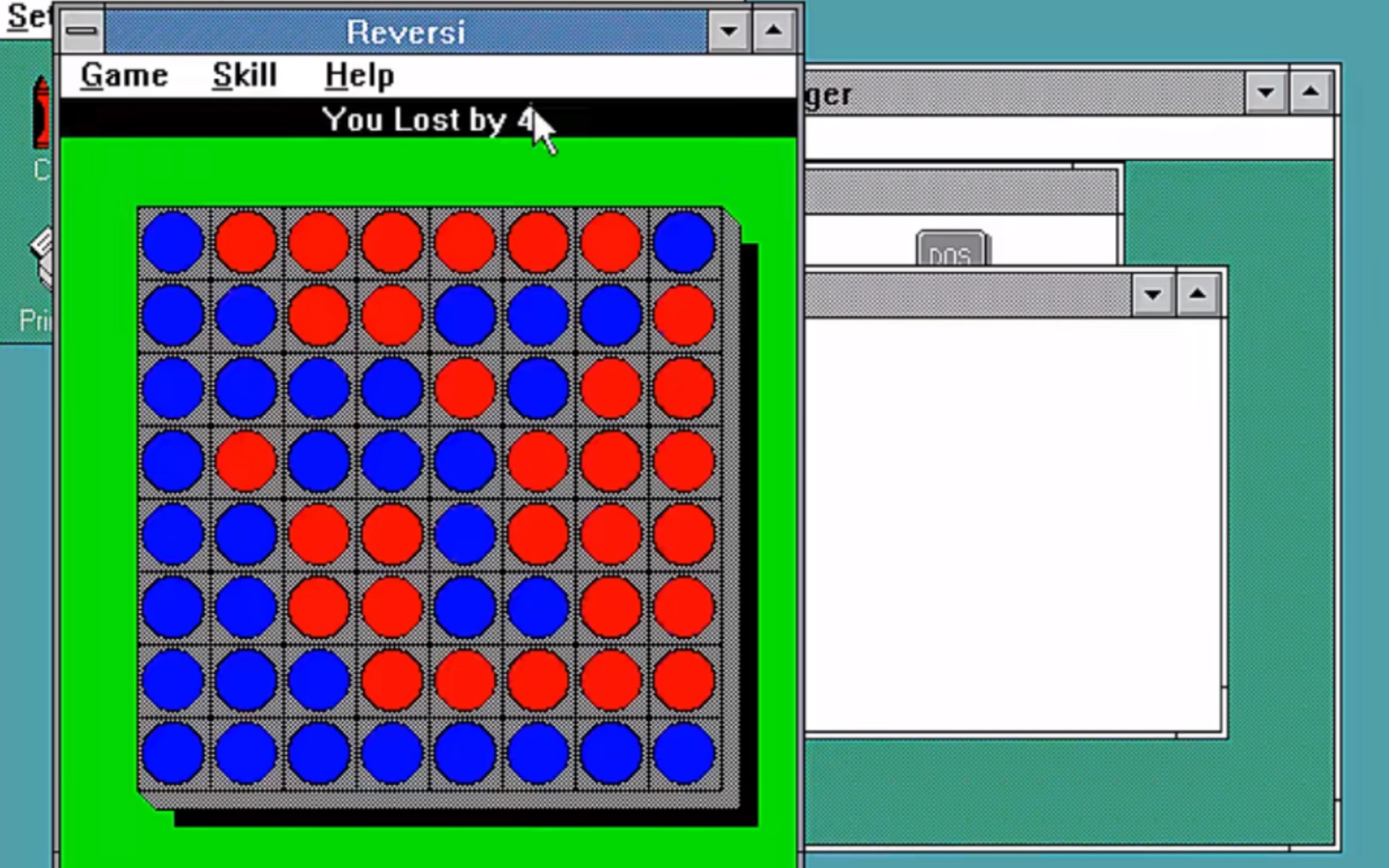 一个很少有人知道的Reversi的游戏的Beta——Windows 3.0 RC6_哔哩哔哩_bilibili