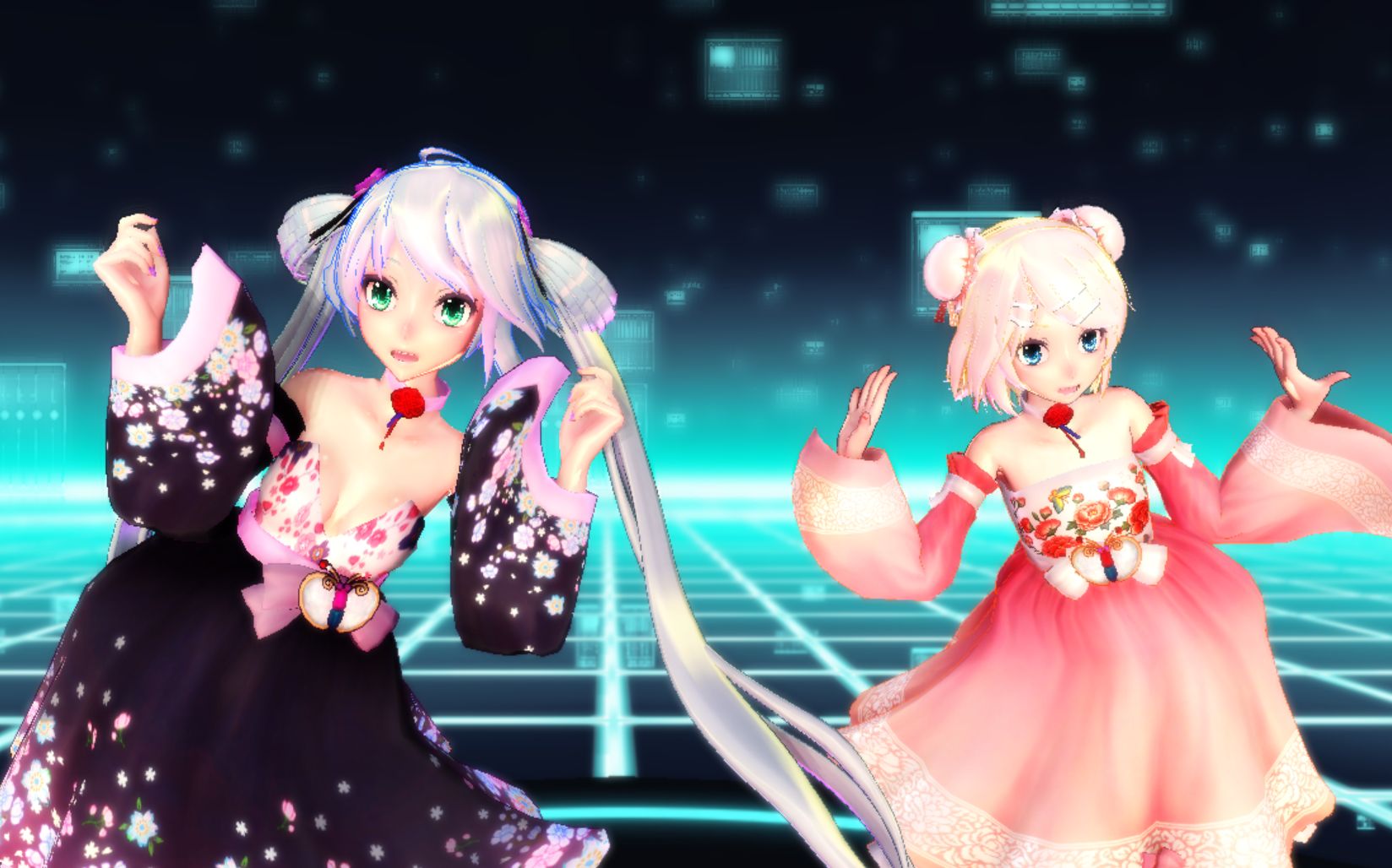 【MMD】Drop Pop Candy 【Miku，Len】