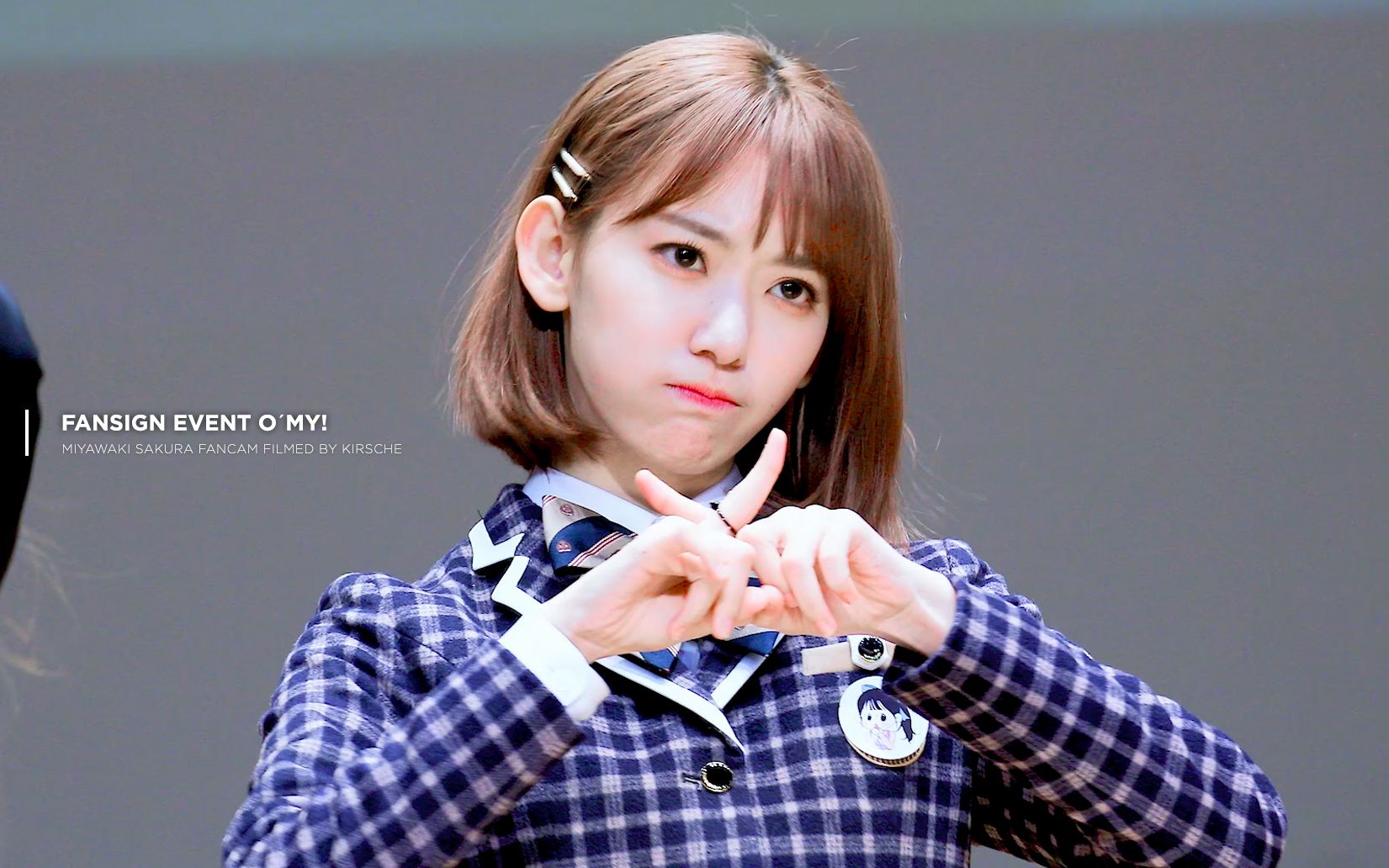 181116 4K IZ*ONE fansign event O′ My! miyawaki sakura fancam_哔哩哔哩_bilibili