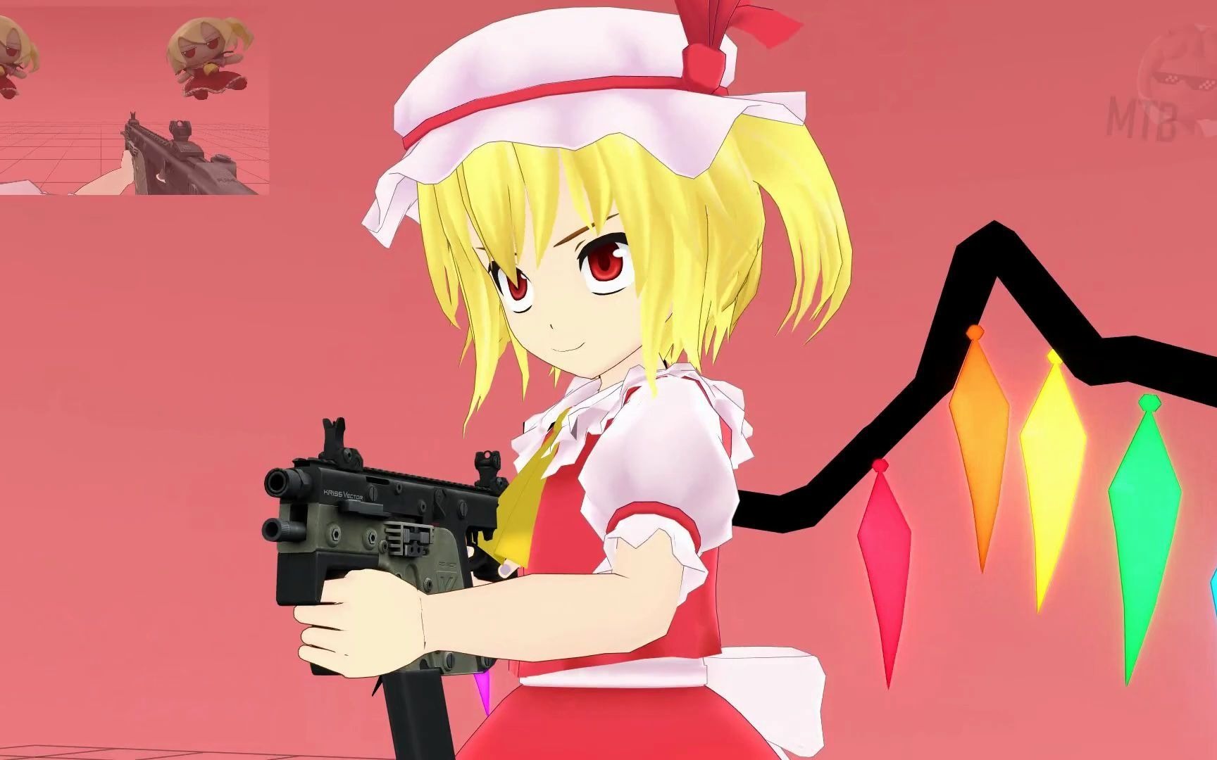 【东方MMD】芙兰朵露与Vector_哔哩哔哩_bilibili