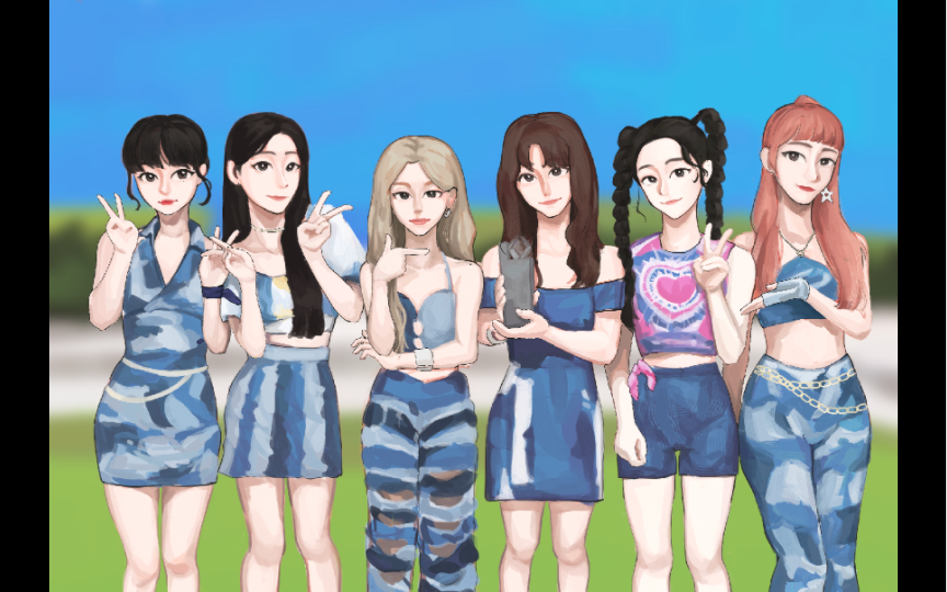 gidle图片卡通-千图网