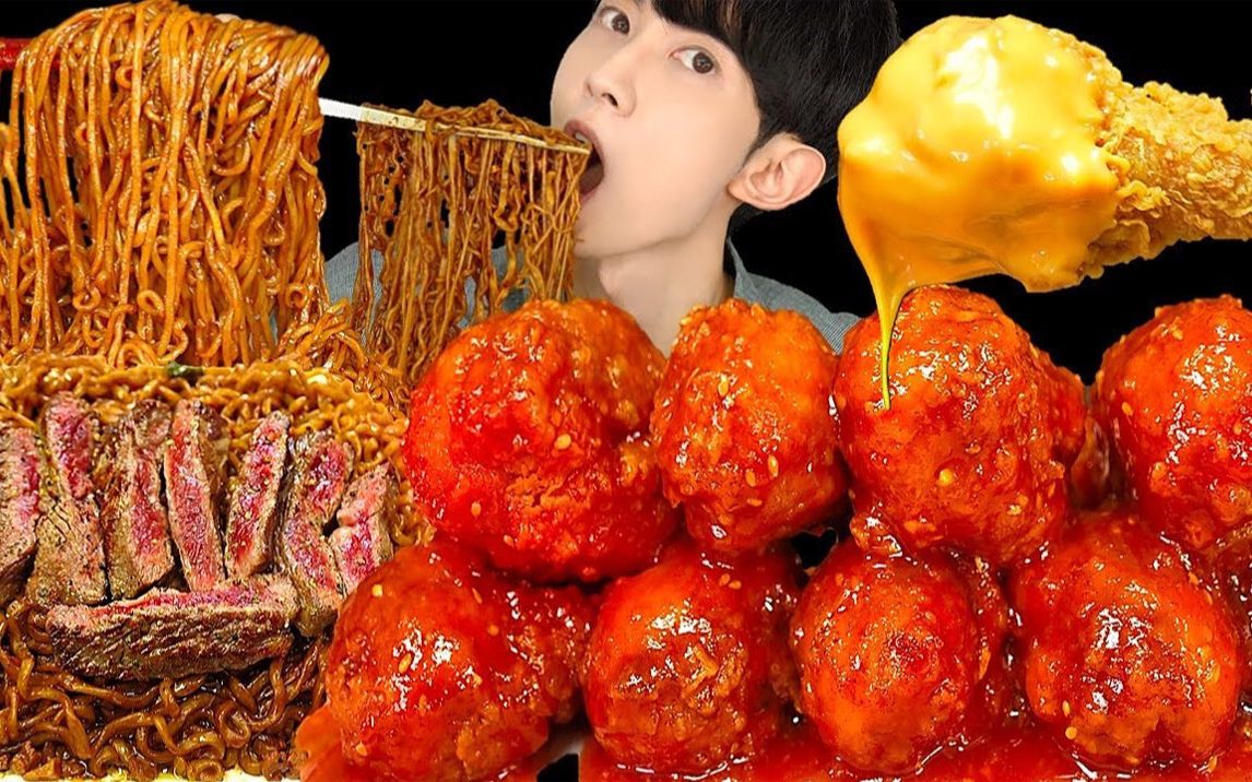 深夜放毒! 让你们馋的睡不着-吃货JaeYeol宰烈-吃货JaeYeol宰烈-哔哩哔哩视频