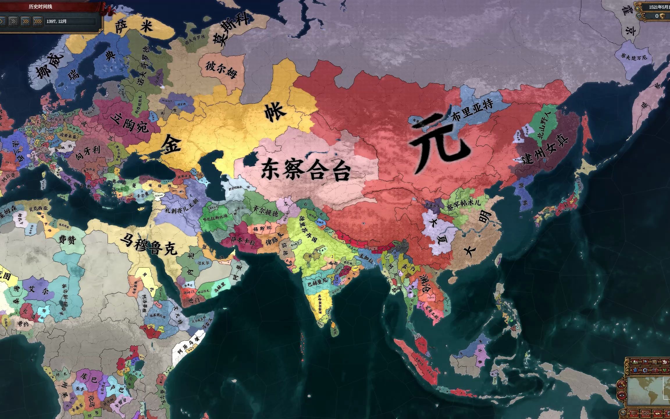 1440年明朝地图-千图网
