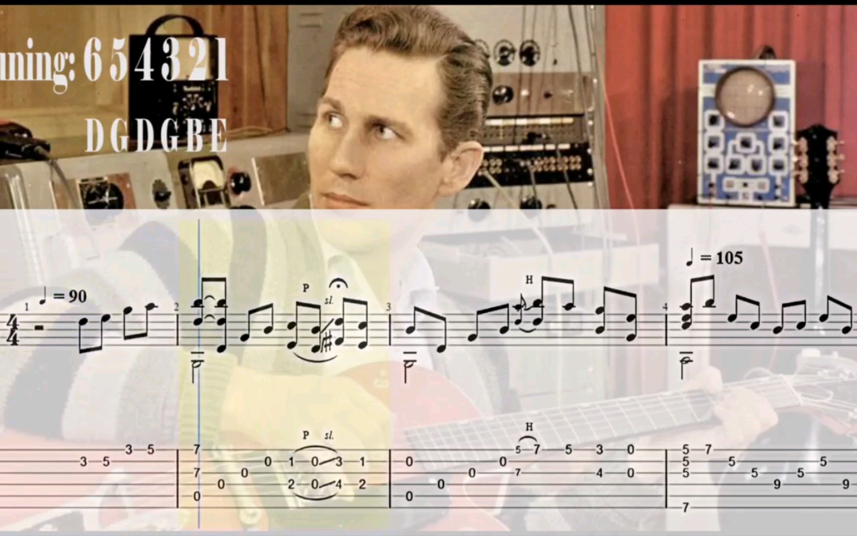 [附谱]Vincent - Chet Atkins | Acoustic Guitar Tab_哔哩哔哩_bilibili