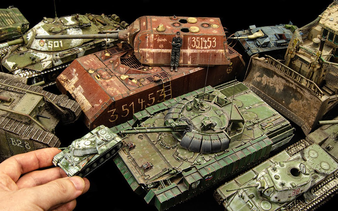 【Night Shift 】那些年Night Shift 制作过的坦克模型展示_哔哩哔哩_bilibili
