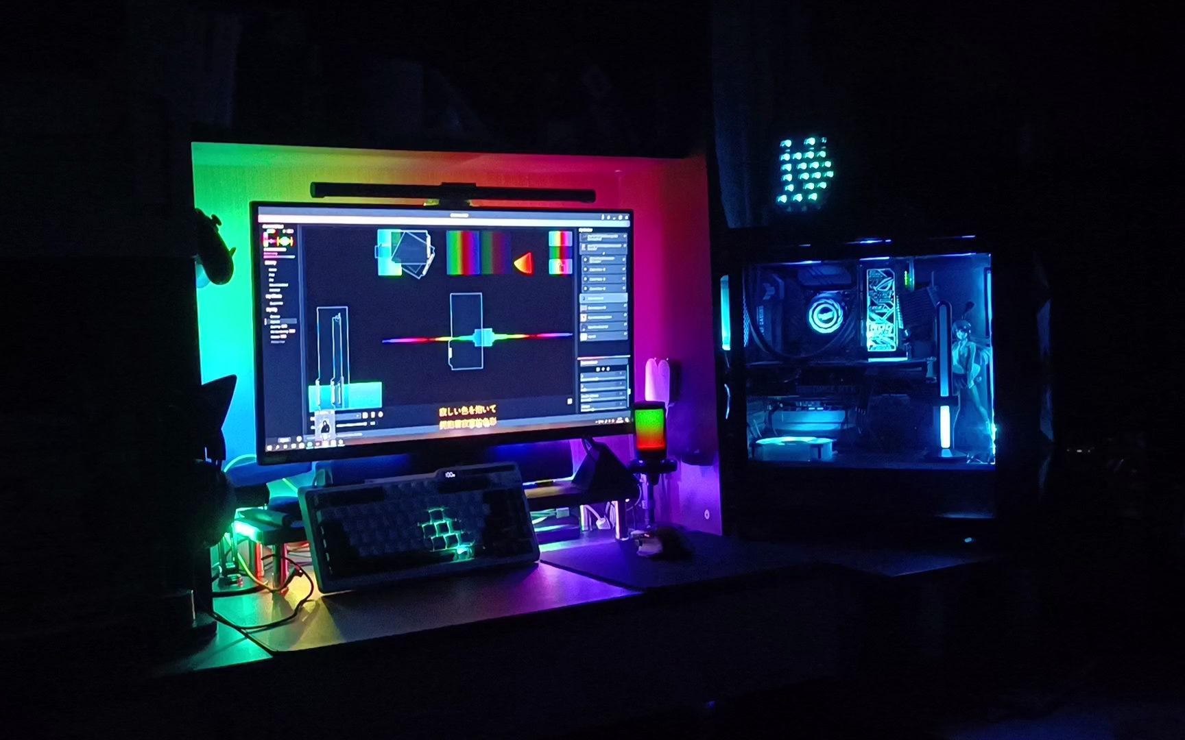 SRGB PK ARGB！同等条件下.同一首歌，微星软件 vs SignalRGB软件 灯控效果 (共2P)