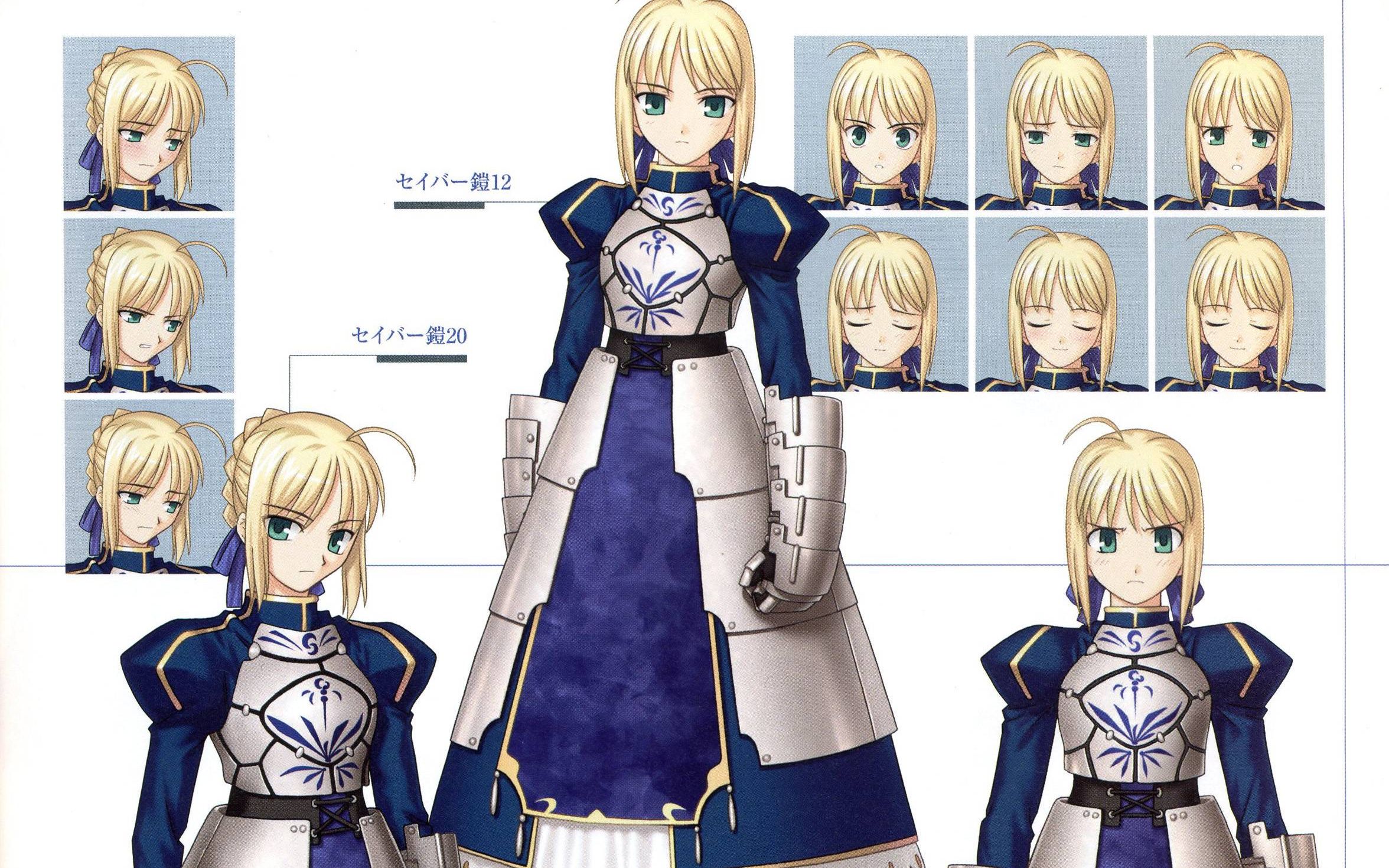 绘画画师作品鉴赏欣赏：武内崇--《Fate原画集》(Fate.complete.material.II.Character.material ...