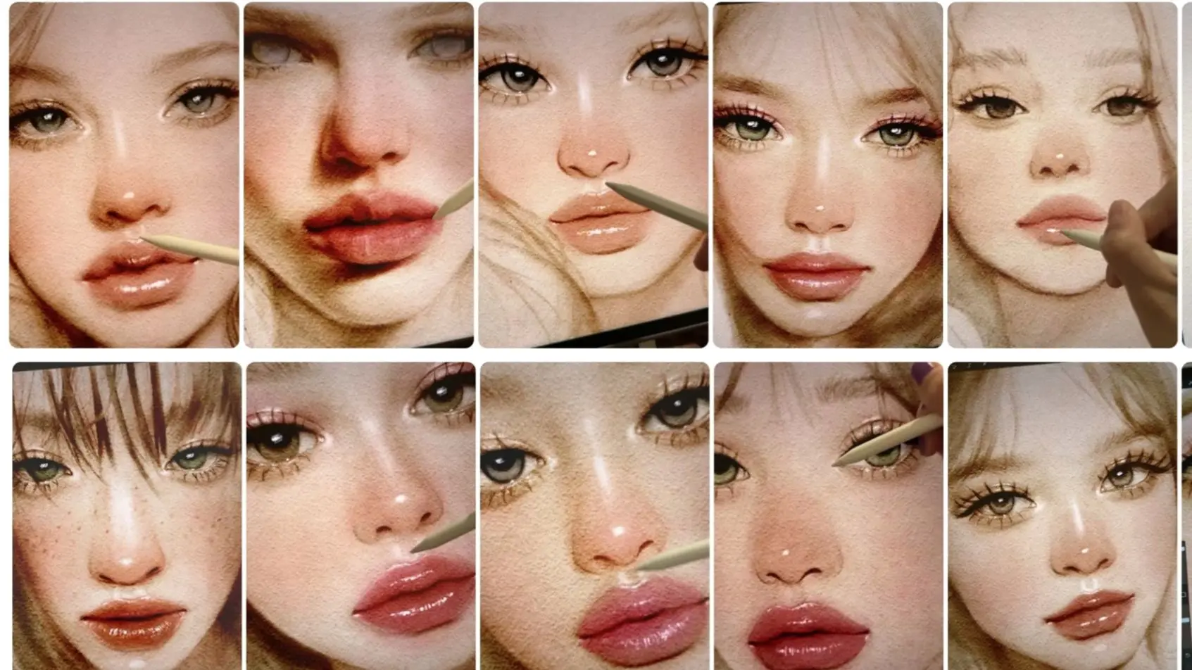 【Procreate】水彩插画欣赏合集(六) 水彩女孩肖像 2025.4.15-7.6 from Vanya Vasileva_哔哩哔哩_bilibili