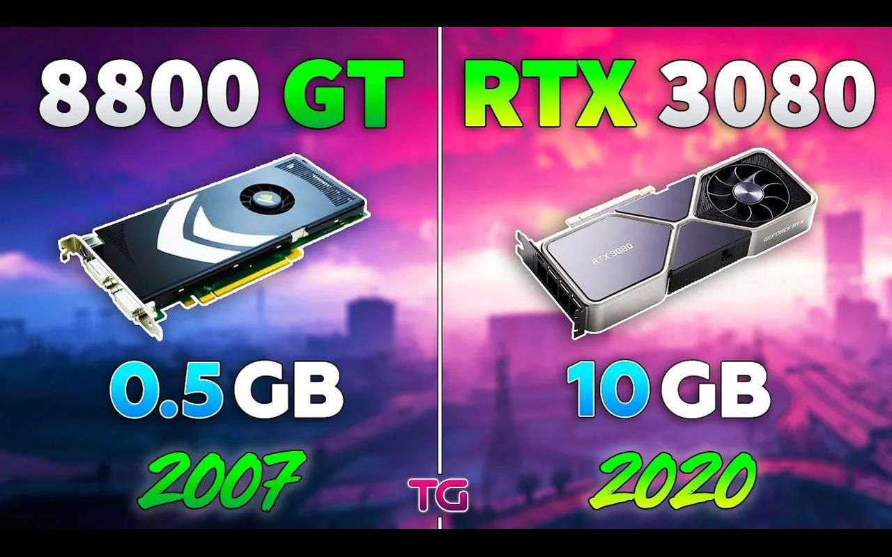 【十三年的差距】GeForce 8800 GT 512MB vs RTX 3080 10GB | 900p vs 2160p | 7款游戏对比 ...
