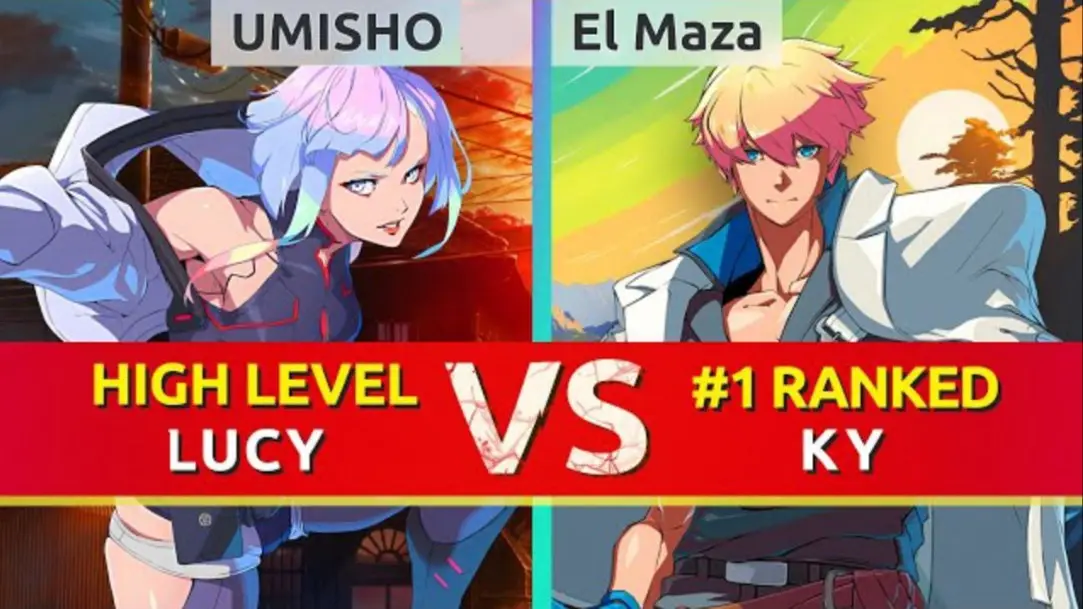 【罪恶装备strive】umisho/realize(lucy) vs maza(ky) 斗神排位赛对局