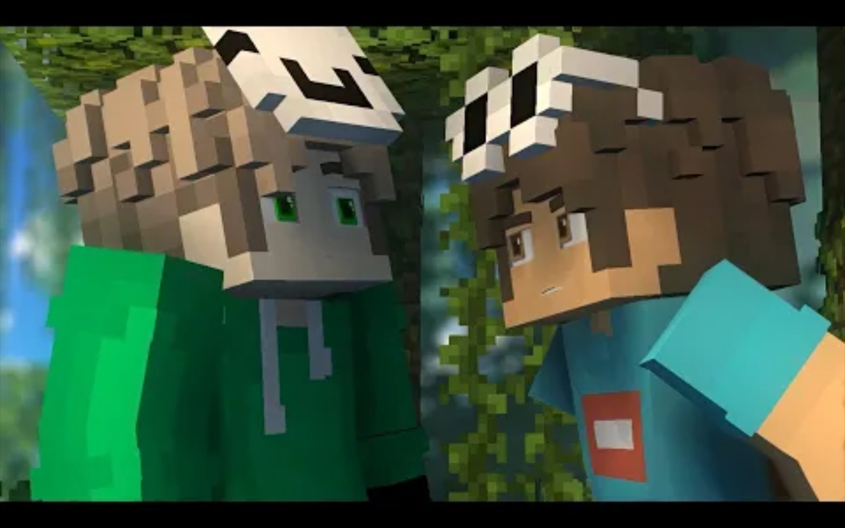 Giantess lady growth in the town (Minecraft giantess animation)