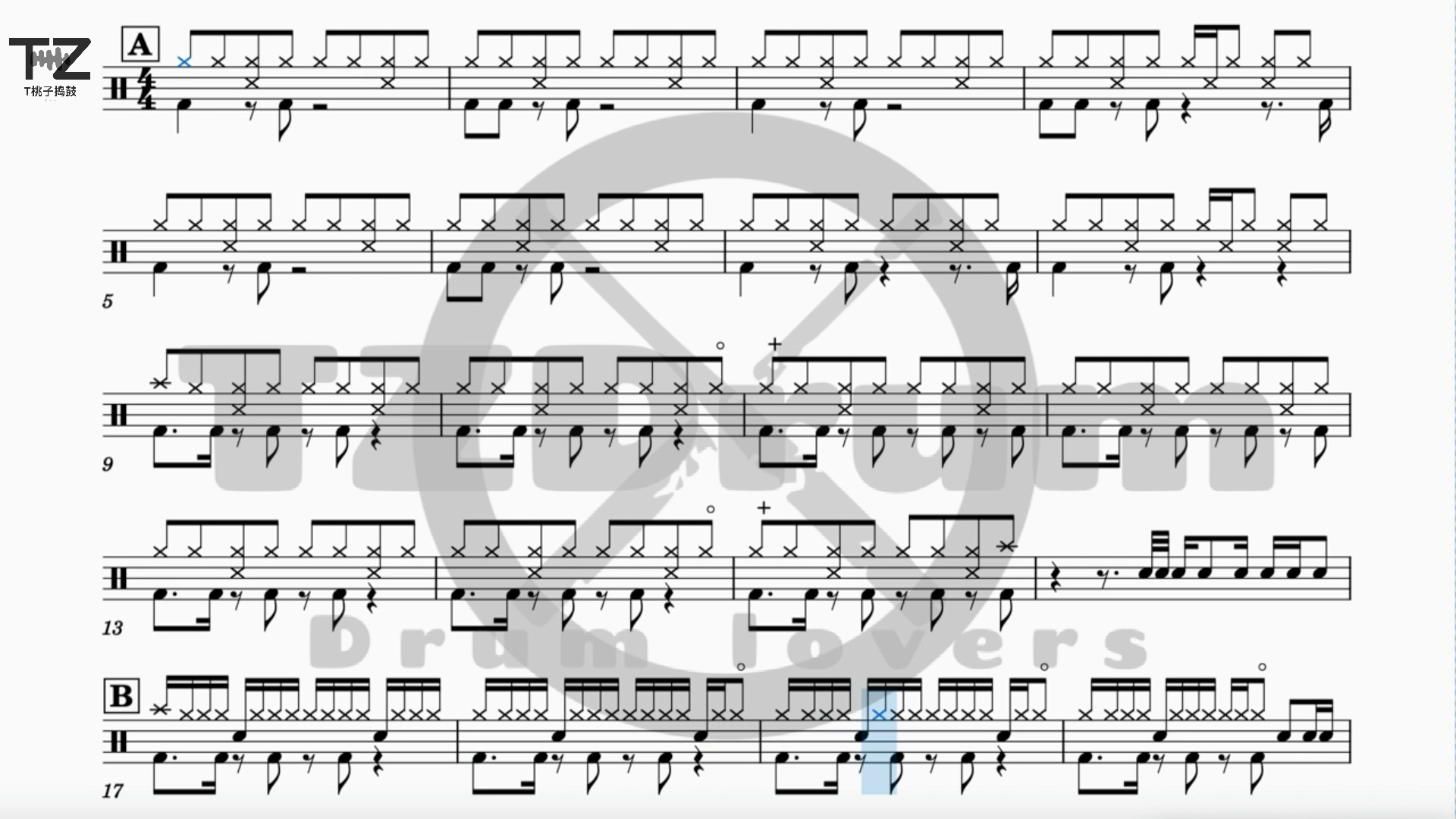 终于把遗留的一首做完 RSL4-4收尾《The Nod 》完整鼓谱_哔哩哔哩_bilibili