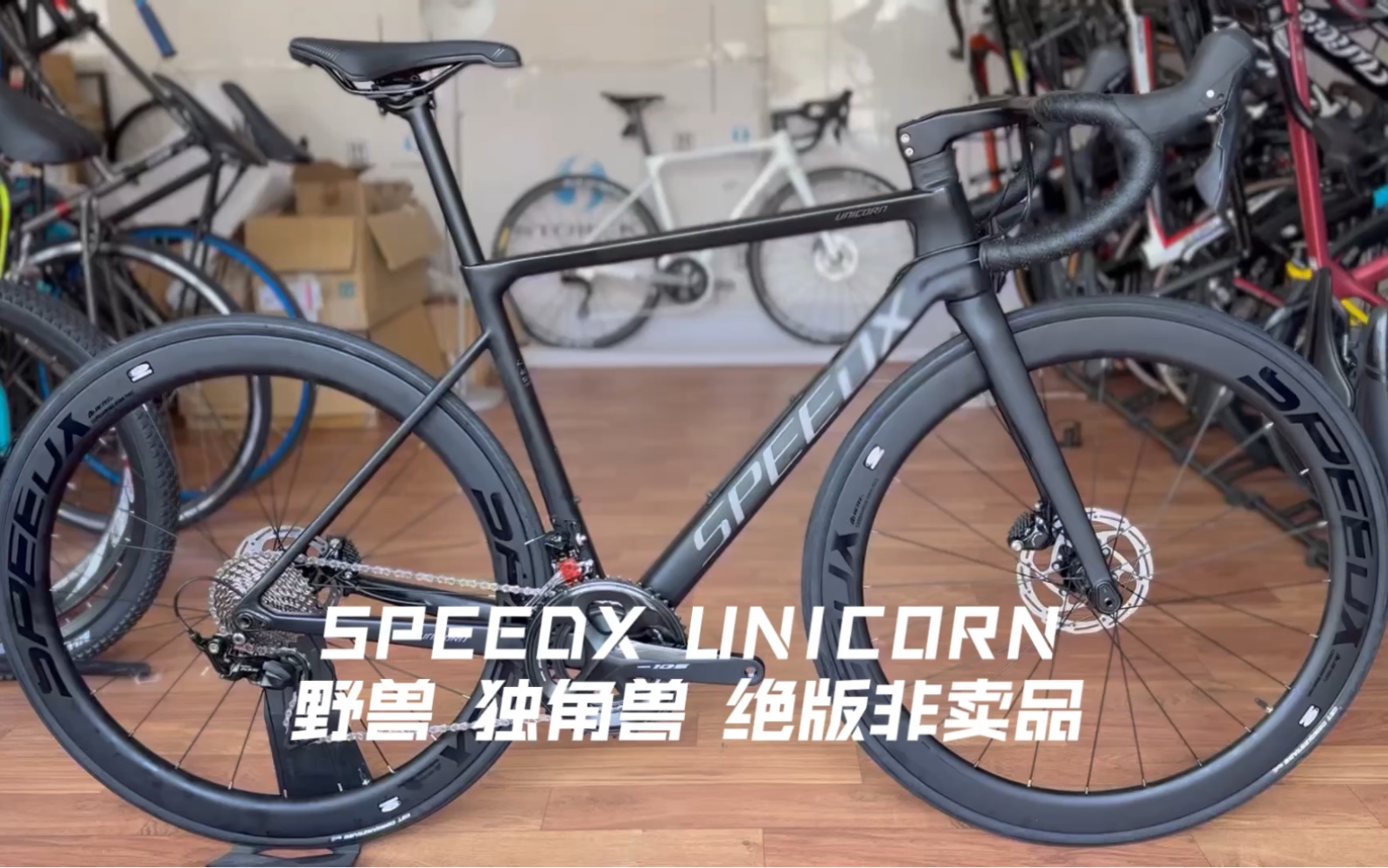 绝版非卖品？野兽独角兽 Speedx Unicorn｜碟刹公路车 105油碟 碳轮 一体把 ｜帮深藏不露的好大哥组车 视频下载 Video