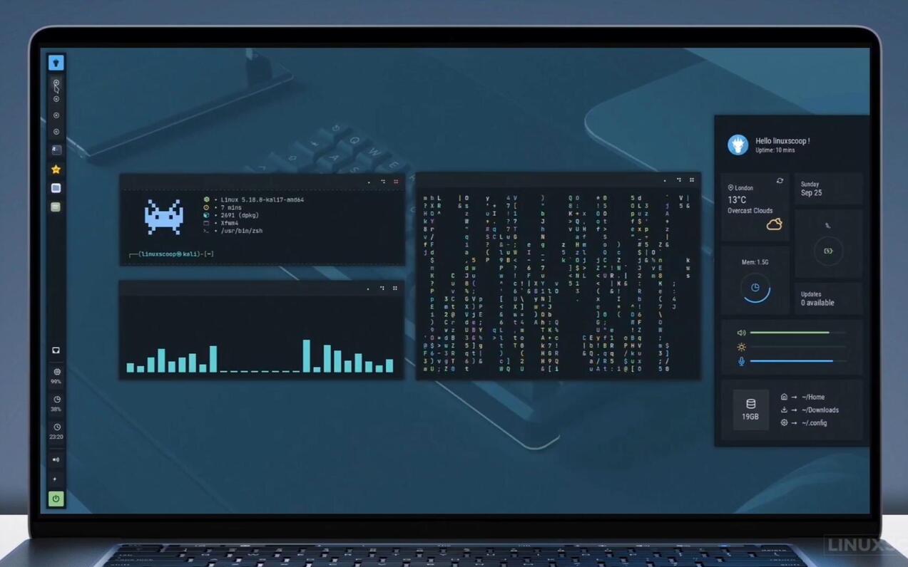 Kali Linux Xfce桌面美化 - 哔哩哔哩