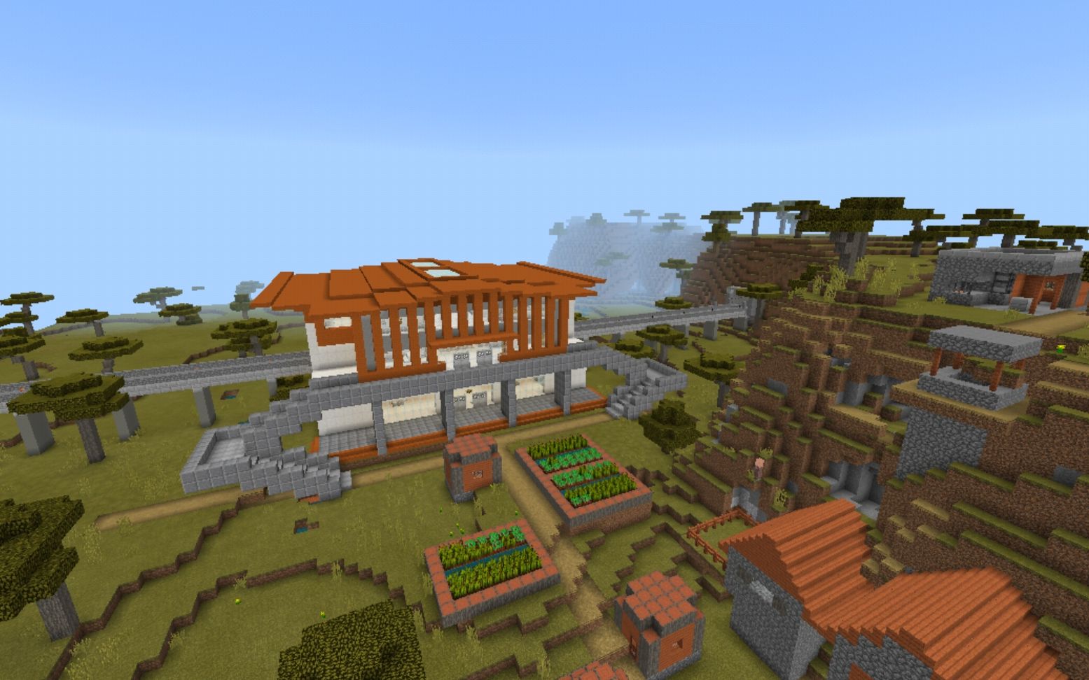 《Minecraft基岩版》城际铁路1号线一期工程_哔哩哔哩_bilibili