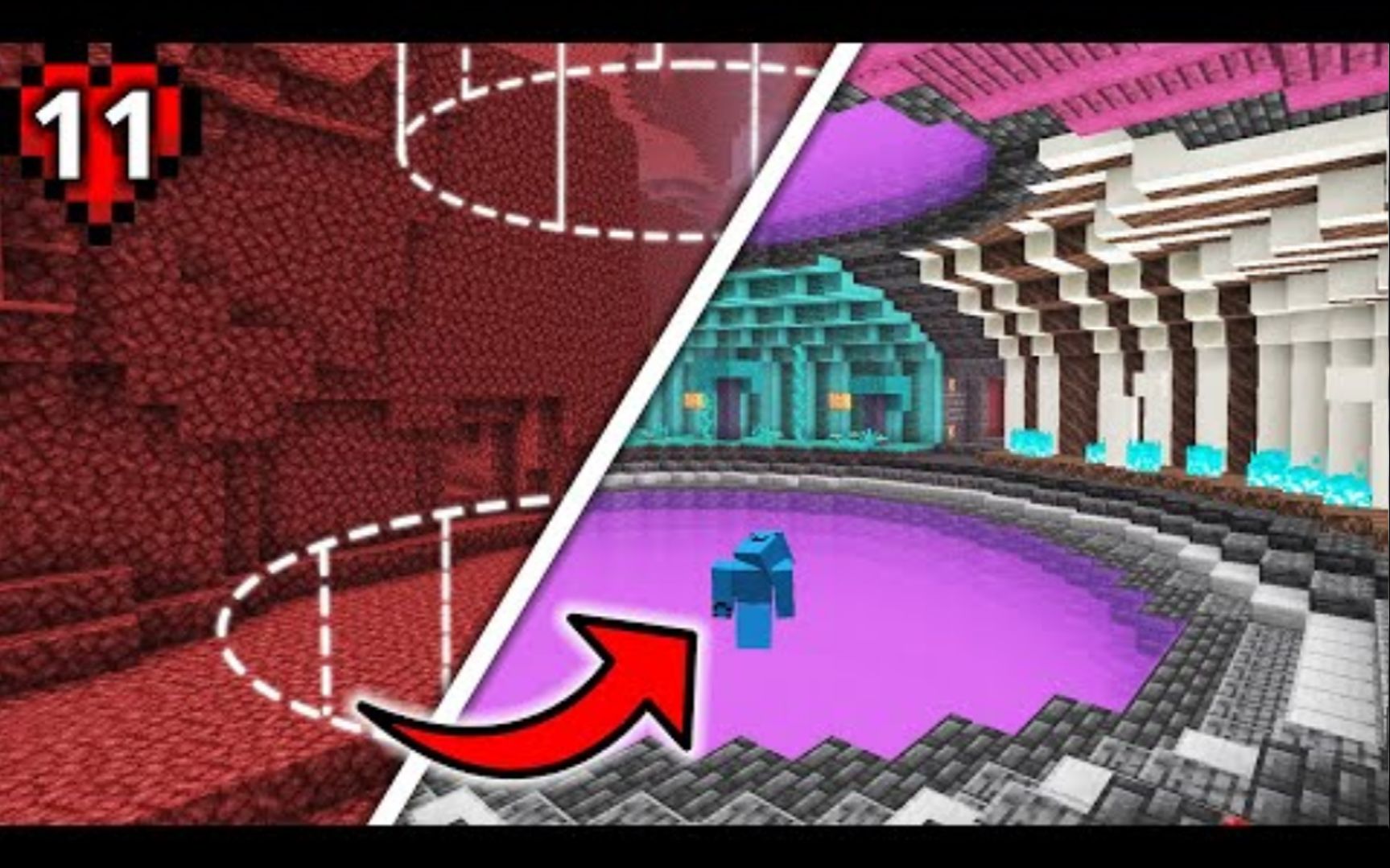 【sandiction】极限生存实况 - 建造地狱大厅 E11_哔哩哔哩_bilibili