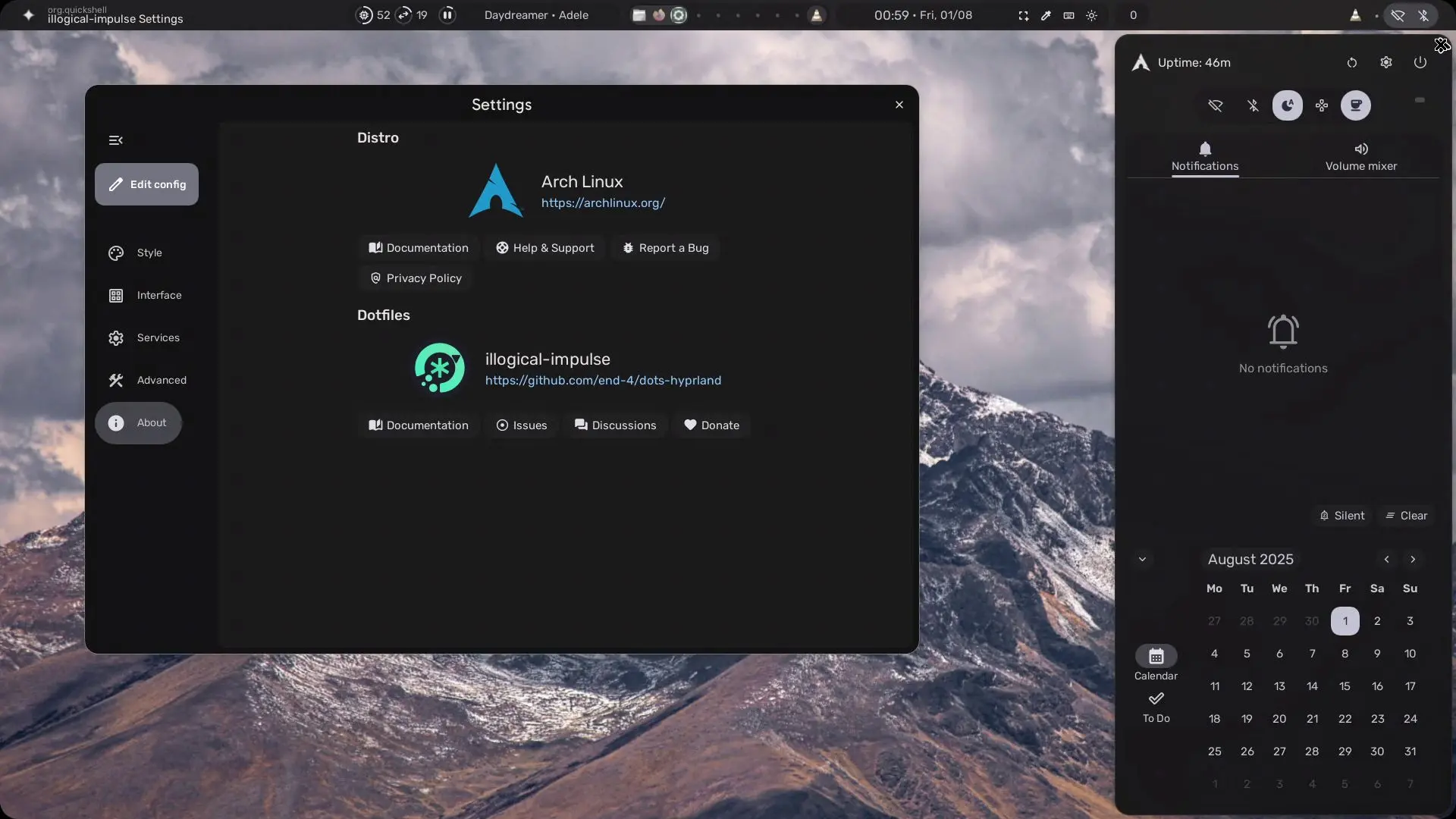 Quickshell Dotfiles end4：你的 Hyprland 窗口新玩法！_哔哩哔哩_bilibili