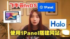 飞牛云fnOS安装1Panel服务器管理面板与本地搭建Halo网站一键发布公网详细教程 - 哔哩哔哩