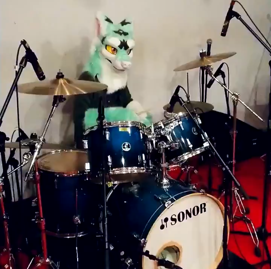 【Furry drum】当一只毛毛会打鼓 [转载]_哔哩哔哩_bilibili