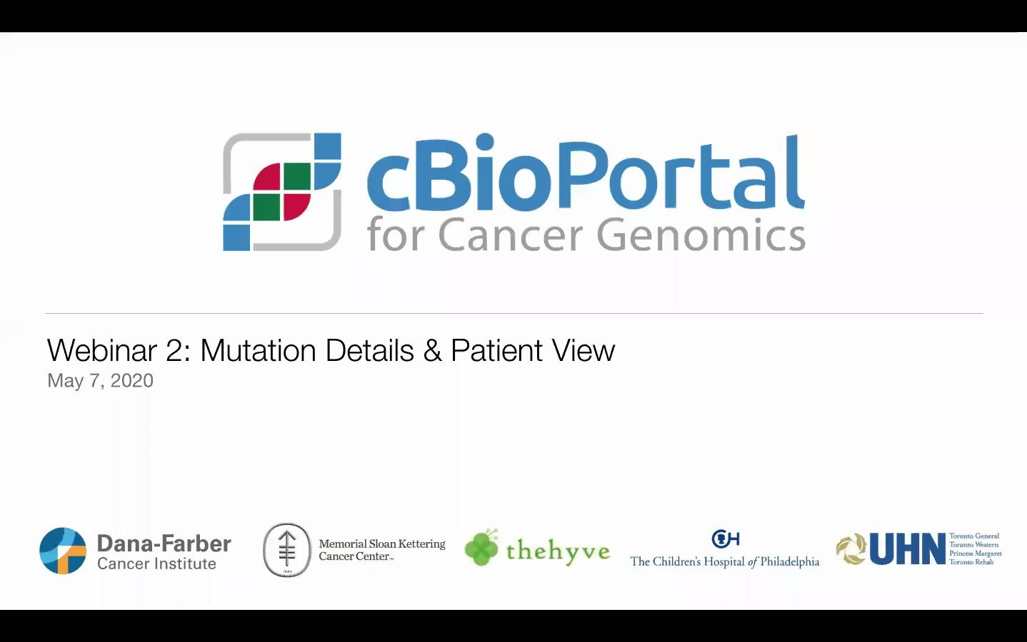 cBioPortal Webinar 2: Mutation Details & Patient View_哔哩哔哩_bilibili