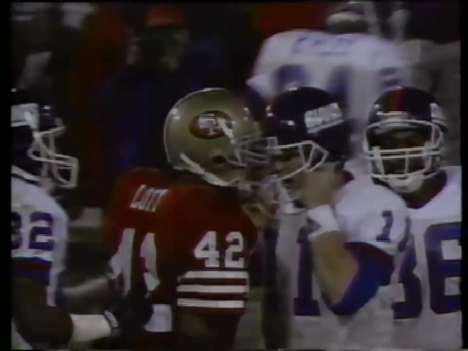 1990 NFC Championship Game NY Giants vs San Francisco 49ers_哔哩哔哩 (゜-゜)つ ...
