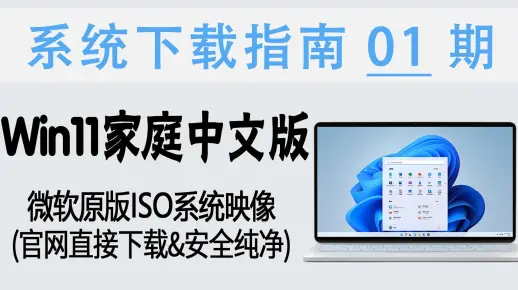 教程 | Windows 11 家庭中文版-原版ISO映像下载 (微软官网下载、纯净安全、原版无精简)【系统下载指南 01期】_哔哩哔哩 ...