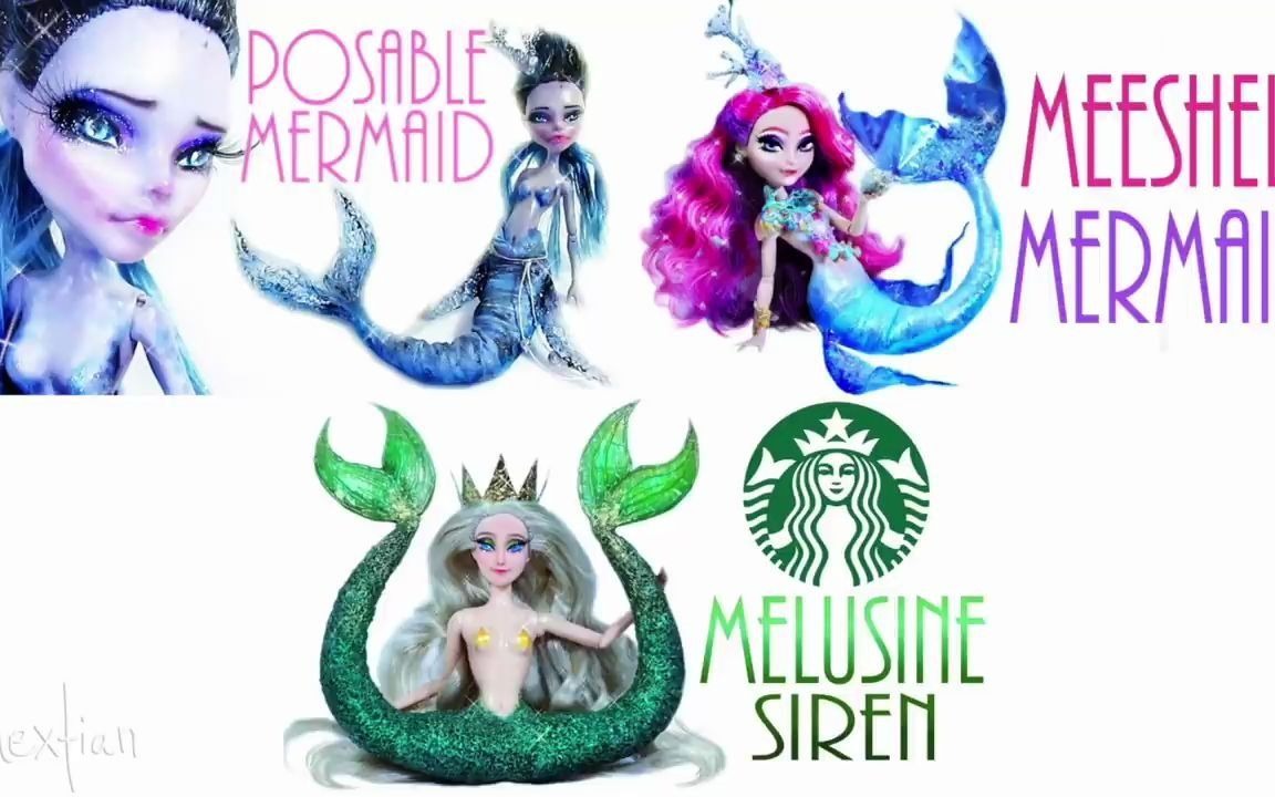 【转载】大神HeXtian改娃系列 Custom Ariel Doll [ THE LITTLE MERMAID ]_哔哩哔哩_bilibili