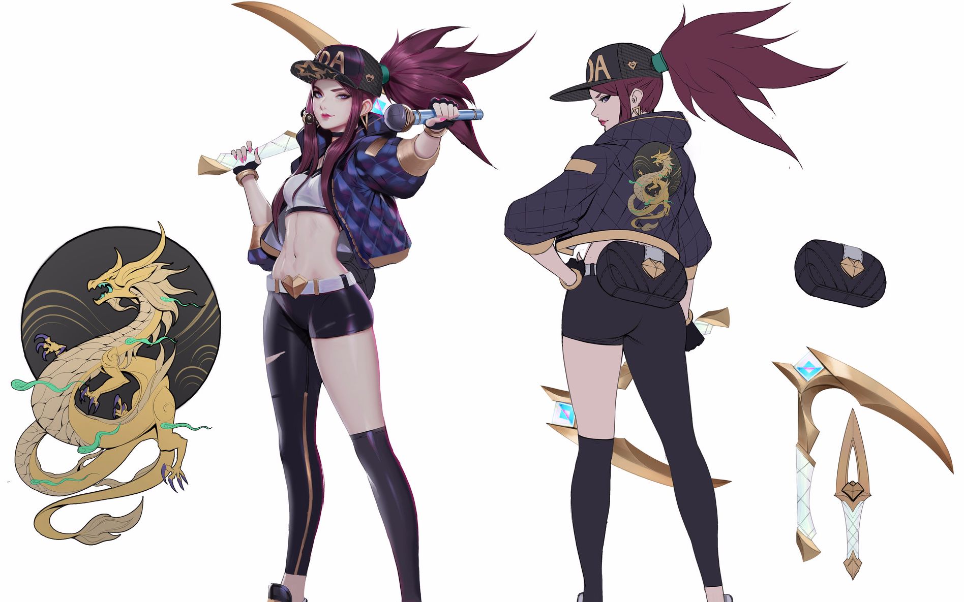 【♦Zeronis♦】K/DA Akali阿卡丽 概念设计 绘画过程（软件Procreate）_哔哩哔哩 (゜-゜)つロ 干杯~-bilibili