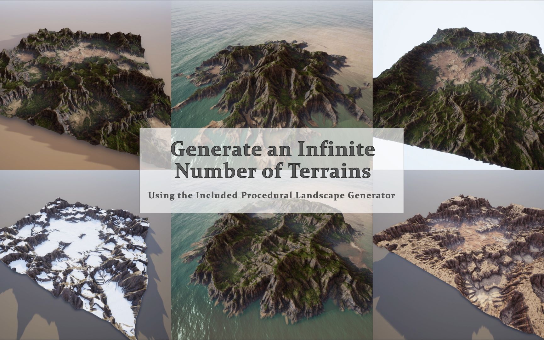 UE自动地形工具包 Magic Map Material Maker M⁴ Unreal Engine 4 Procedural ...