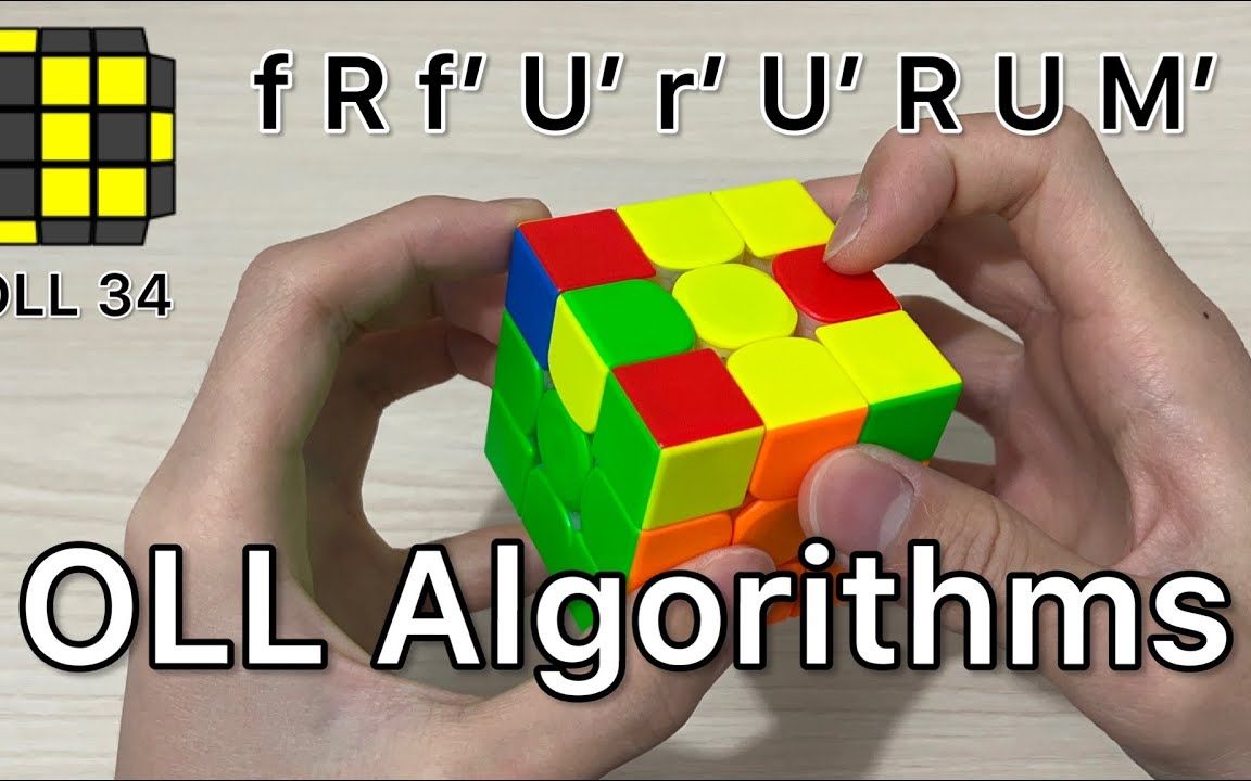 [合集] 所有57个OLL公式和指法 Kenneth Lee_哔哩哔哩_bilibili