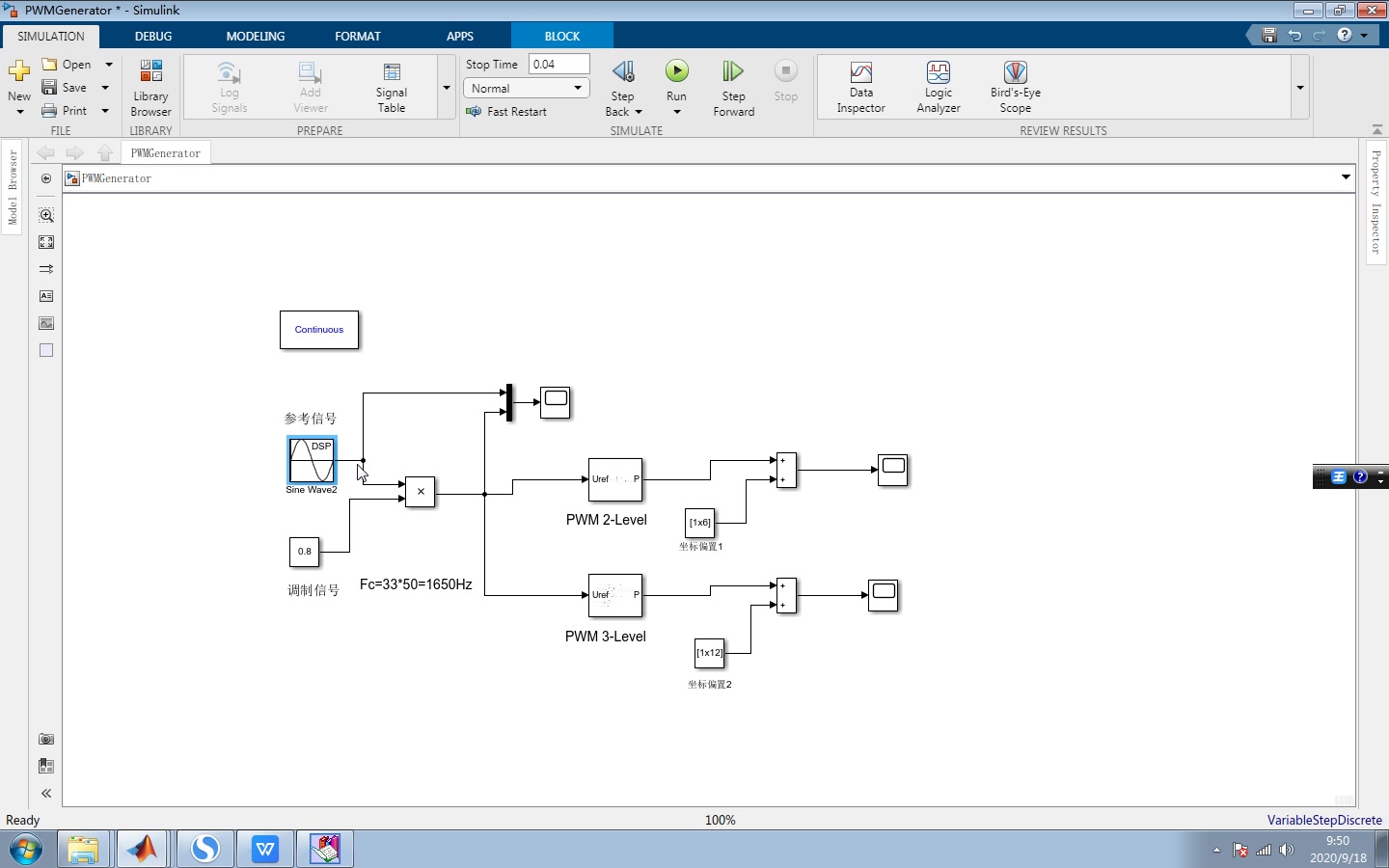 simulink软件种的pwm generator模块示例分析_哔哩哔哩_bilibili