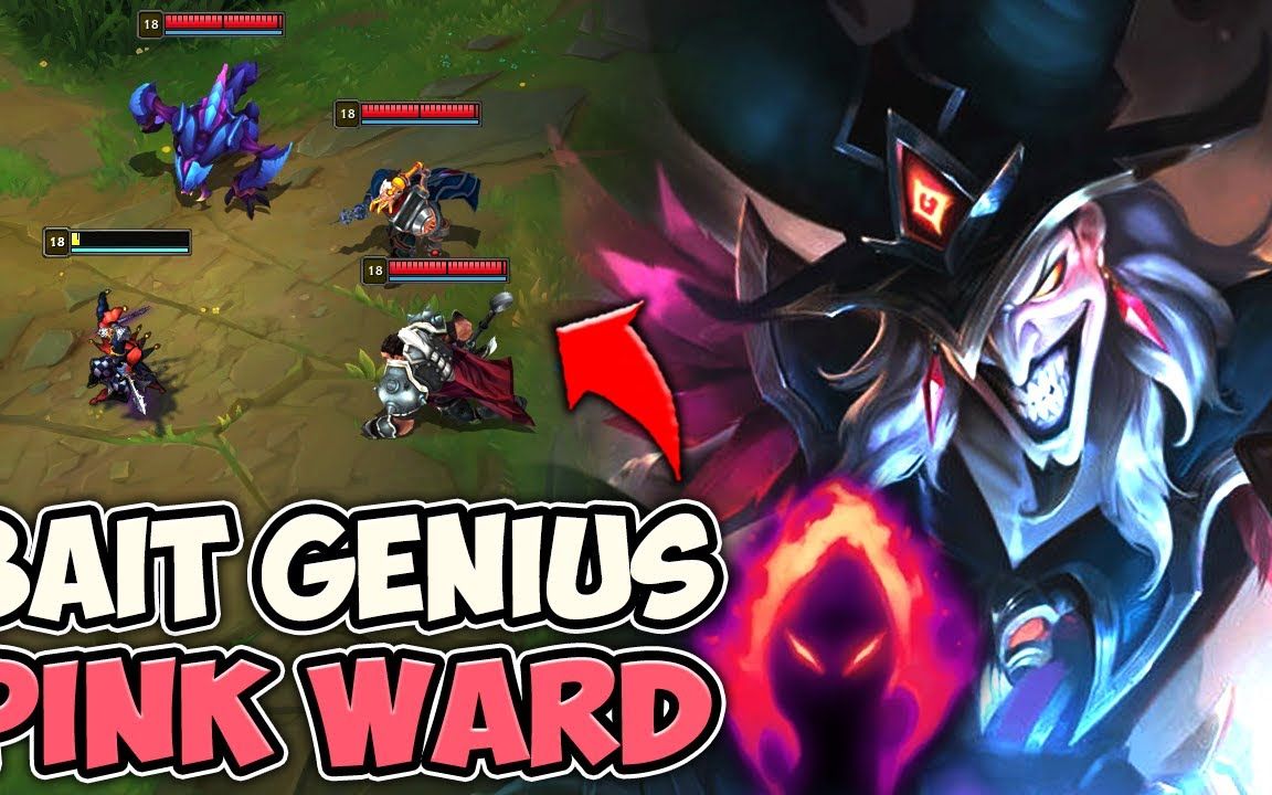 PINK WARD IS DEADLIEST WITH 1% HP!! (DON'T CHASE THE SHACO)_电子竞技热门视频