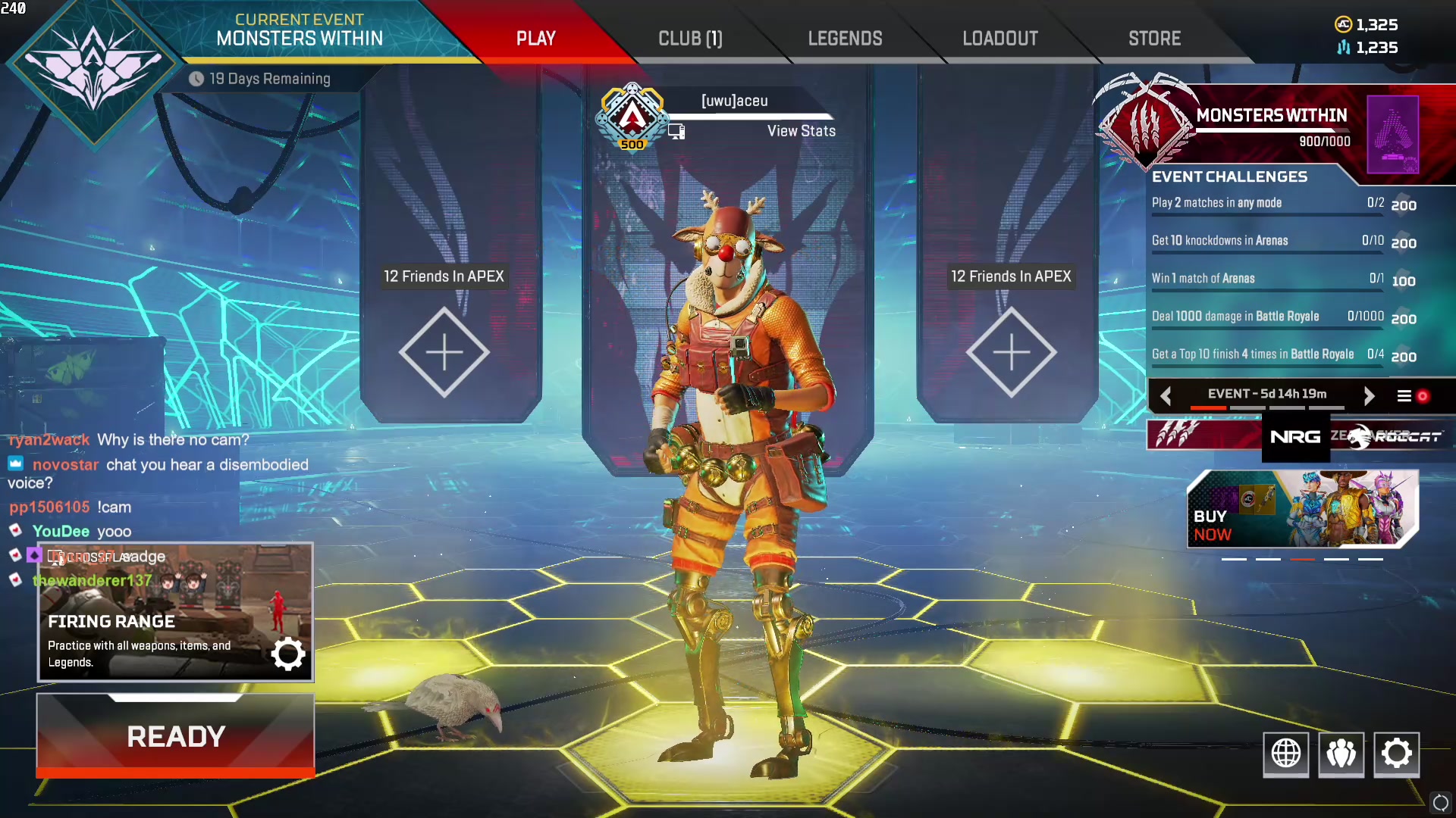 【APEX/acue】2021年10月14日直播录像_APEX英雄