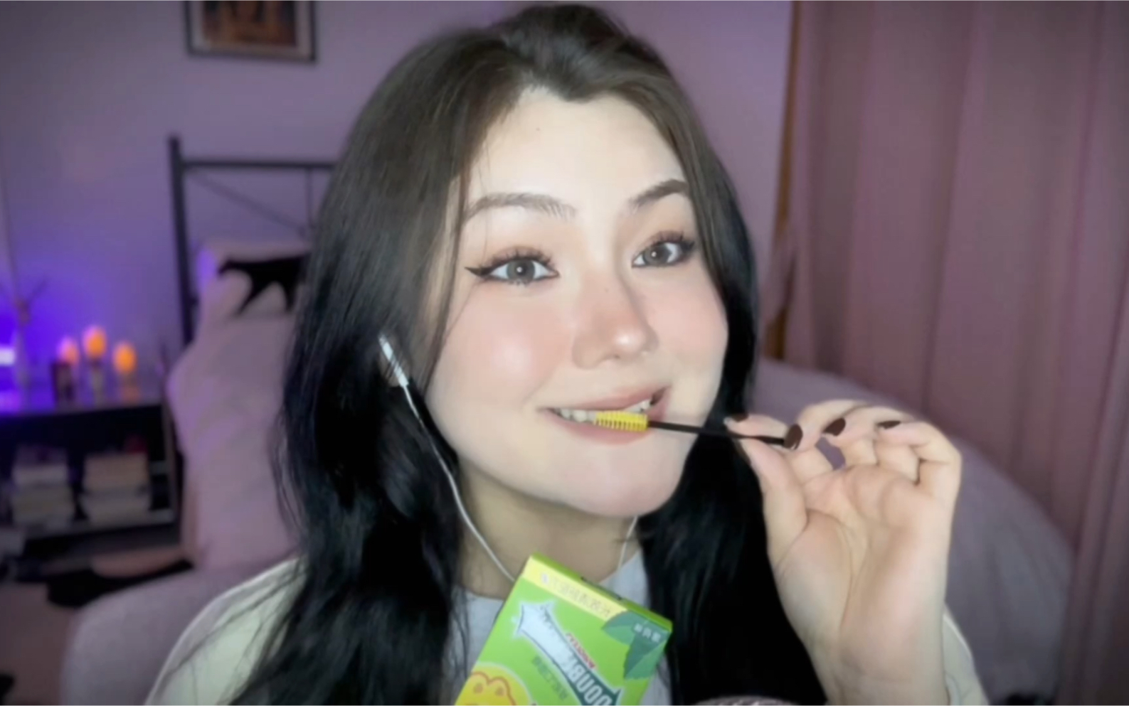 ReRe助眠自制｜沉浸式啃眉刷和嚼口香糖-ReRe热好困-助眠-ReRe热好困-助眠-哔哩哔哩视频