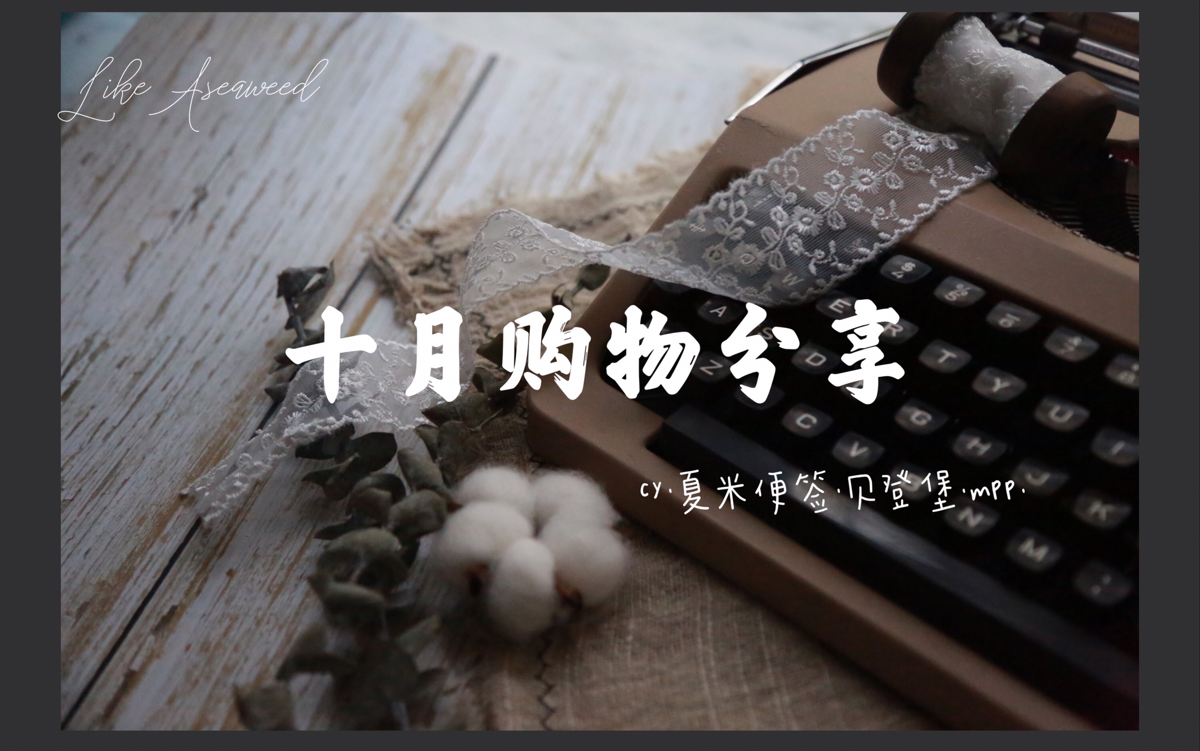 【十月购物分享】___ # 复古摆拍道具分享/ 夏米便签/ 贝登堡印章/ cellom厘米之间 /cyanic nature ...