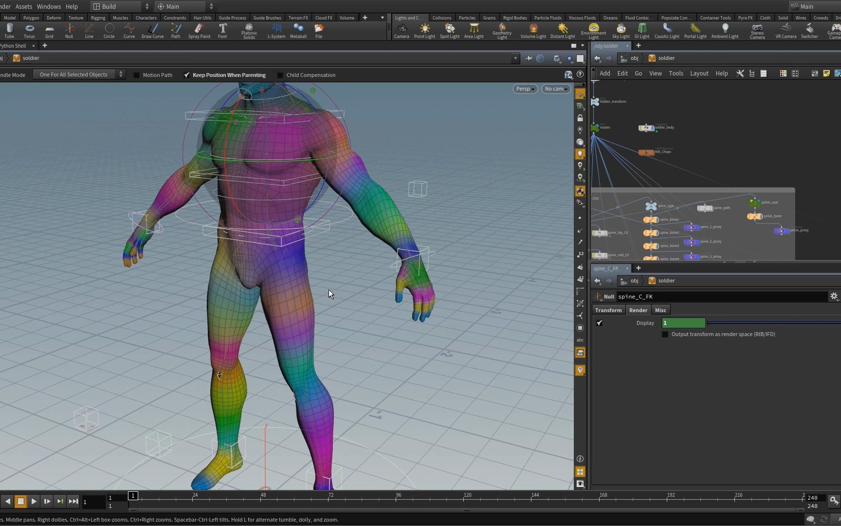Houdini官方骨骼绑定教程 Rigging Series 2_哔哩哔哩_bilibili