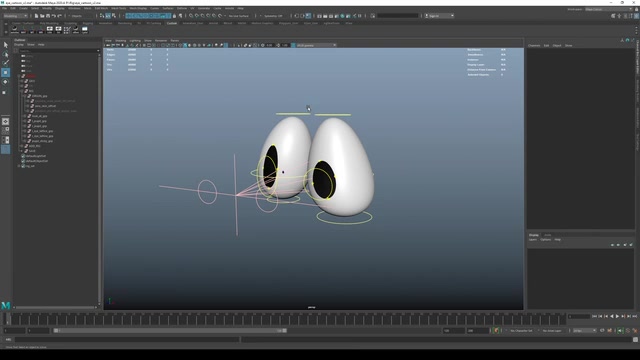Maya rig eye cartoon_du_哔哩哔哩_bilibili