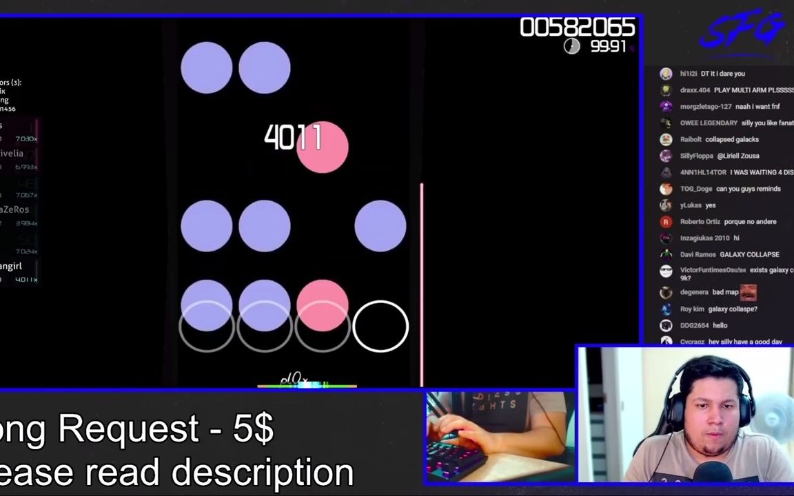 Galaxy Collapse FULL COMBO!!!! SillyFangirl OSU!MANIA_哔哩哔哩bilibili_OSU