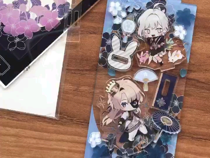 【开箱】fukuya樱系列亚克力摇摇乐！记录第一次谷美_哔哩哔哩_bilibili