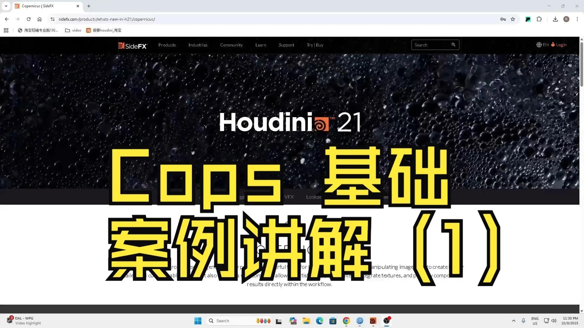 诺曼houdini houdini21 Cops sidefx培训案例讲解(1)， C4D 2026 就别想了，差距太大了_哔哩哔哩_bilibili